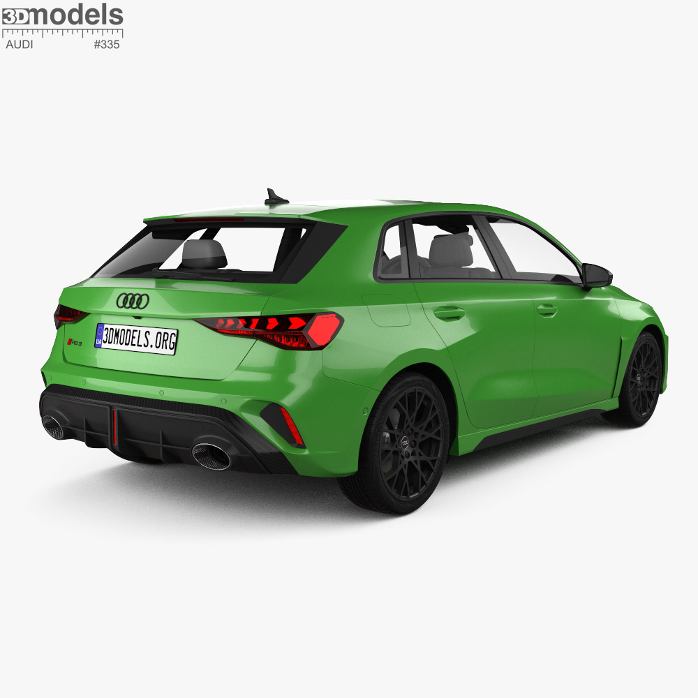 Audi RS3 sportback 2025 3D model - Download Hatchback on 3DModels.org