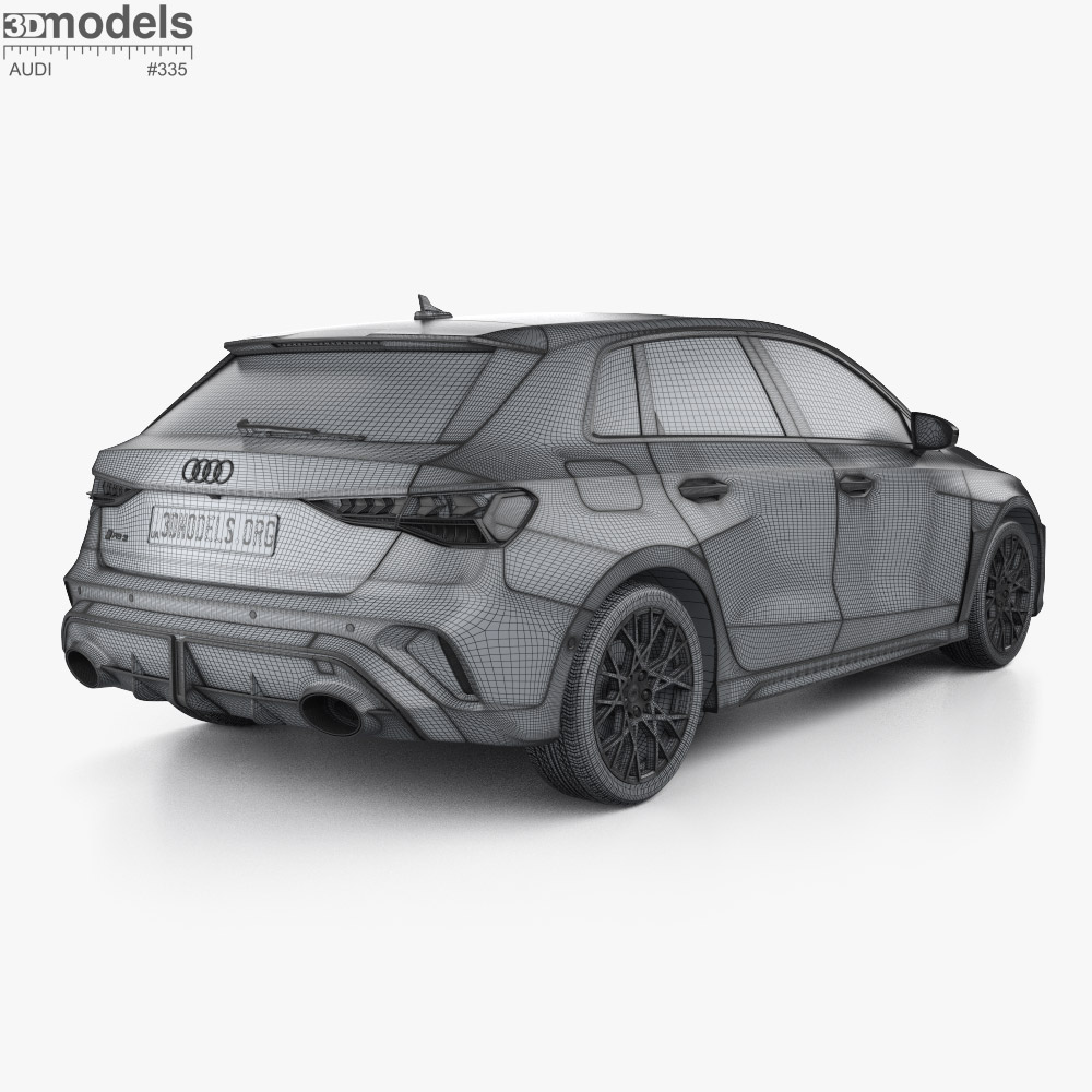 Audi RS3 sportback 2025 3D model - Download Hatchback on 3DModels.org