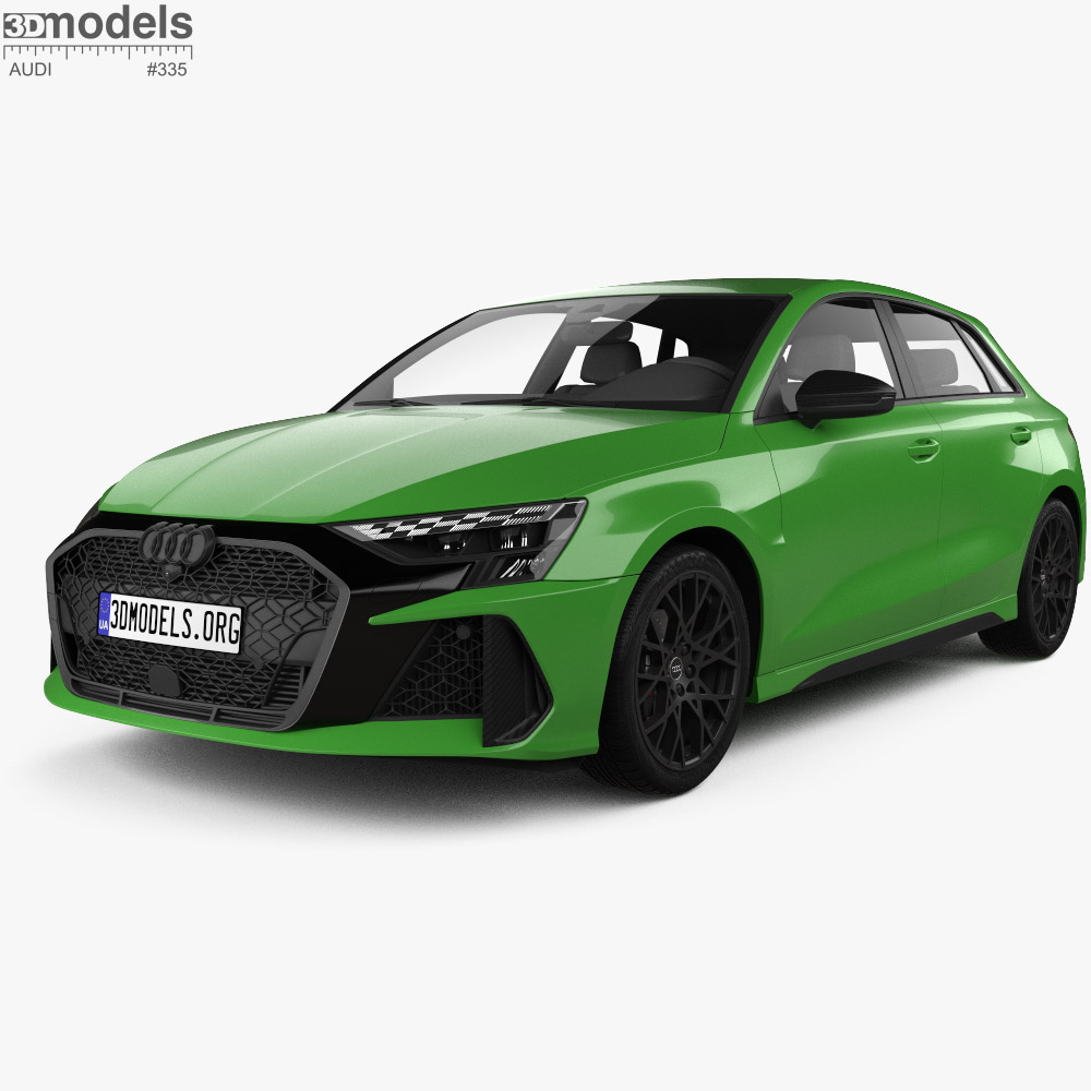 Audi RS3 sportback 2025 3D model - Download Hatchback on 3DModels.org