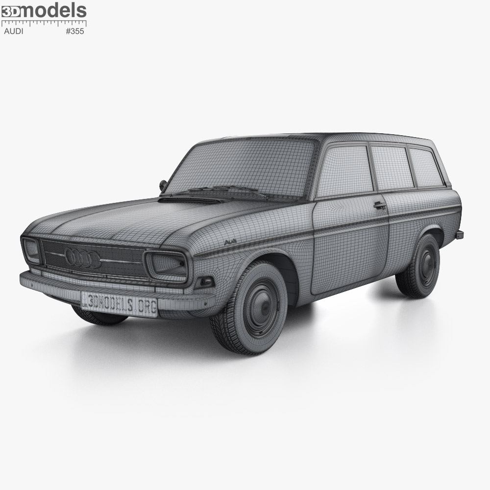 Audi 80 variant 1971 Modelo 3D - Baixar Wagon car no 3DModels.org
