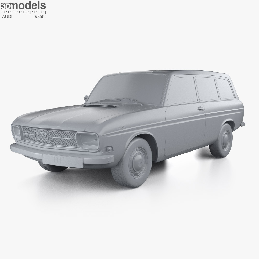 Audi 80 variant 1971 3D model - Download Wagon car on 3DModels.org