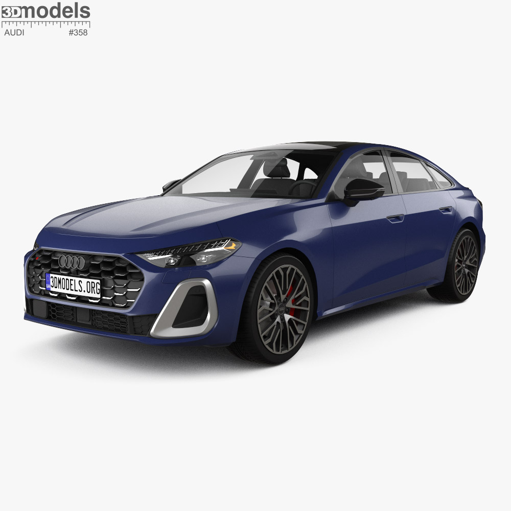 Audi S5 sedan US-spec 2025 3D model - Download Sedan on 3DModels.org