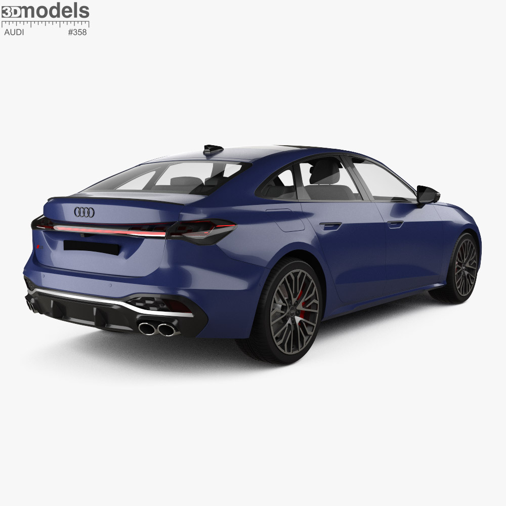 Audi S5 sedan US-spec 2025 3D 모델 - 다운로드 Sedan on 3DModels.org