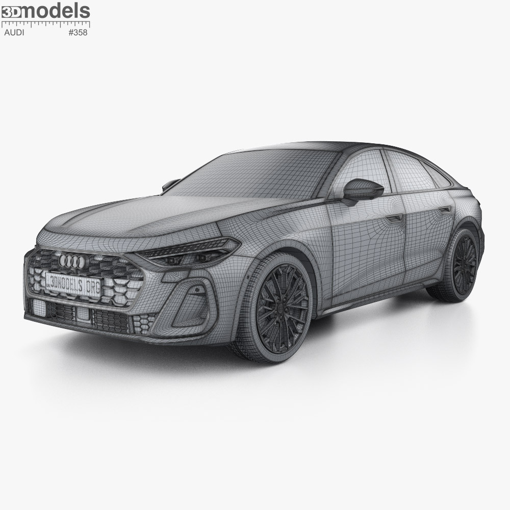 Audi S5 sedan US-spec 2025 3D 모델 - 다운로드 Sedan on 3DModels.org
