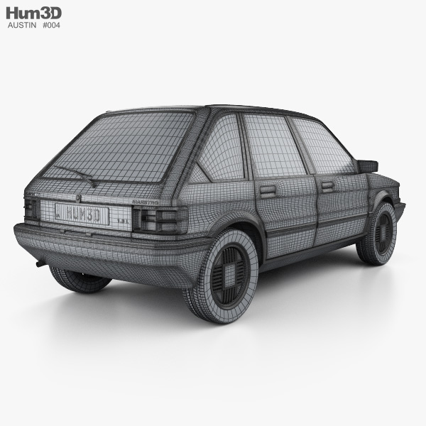 Austin Maestro 1995 3D model - Download Hatchback on 3DModels.org