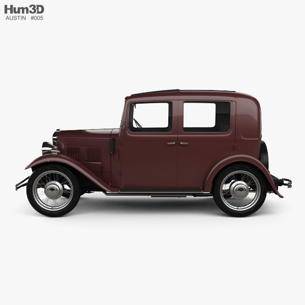 Austin 10/4 1932 3D模型 - 下载 Sedan on 3DModels.org