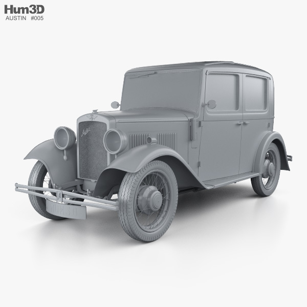 Austin 10/4 1932 3D model - Download Sedan on 3DModels.org