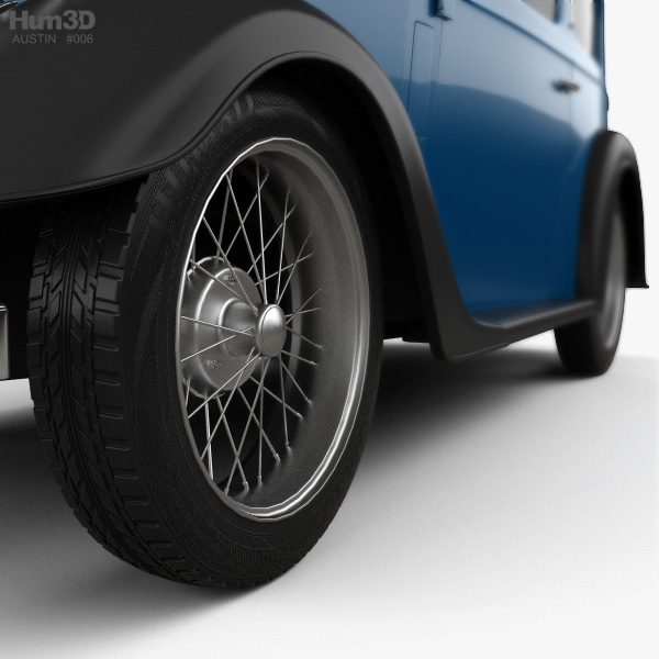 Austin 7 Ruby 1934 3D model - Download Sports car on 3DModels.org