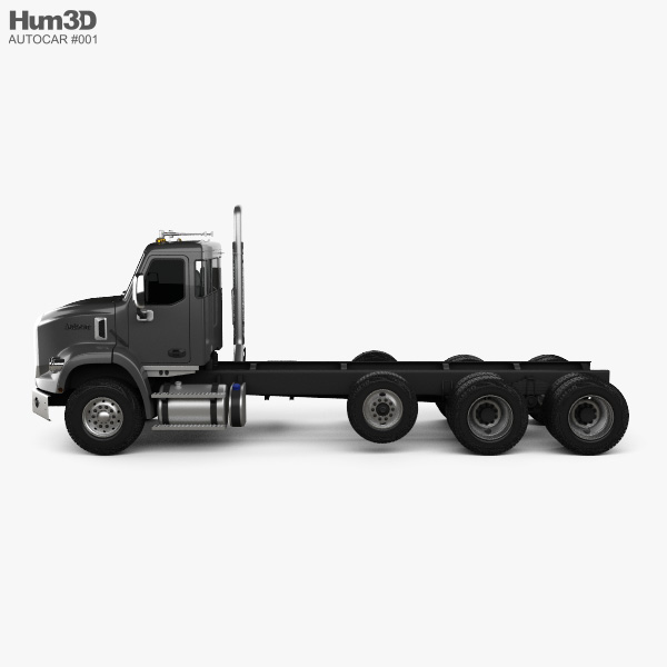 Autocar DC-64 Tractor Truck 4-axle 2023 3D model - Download Truck on ...