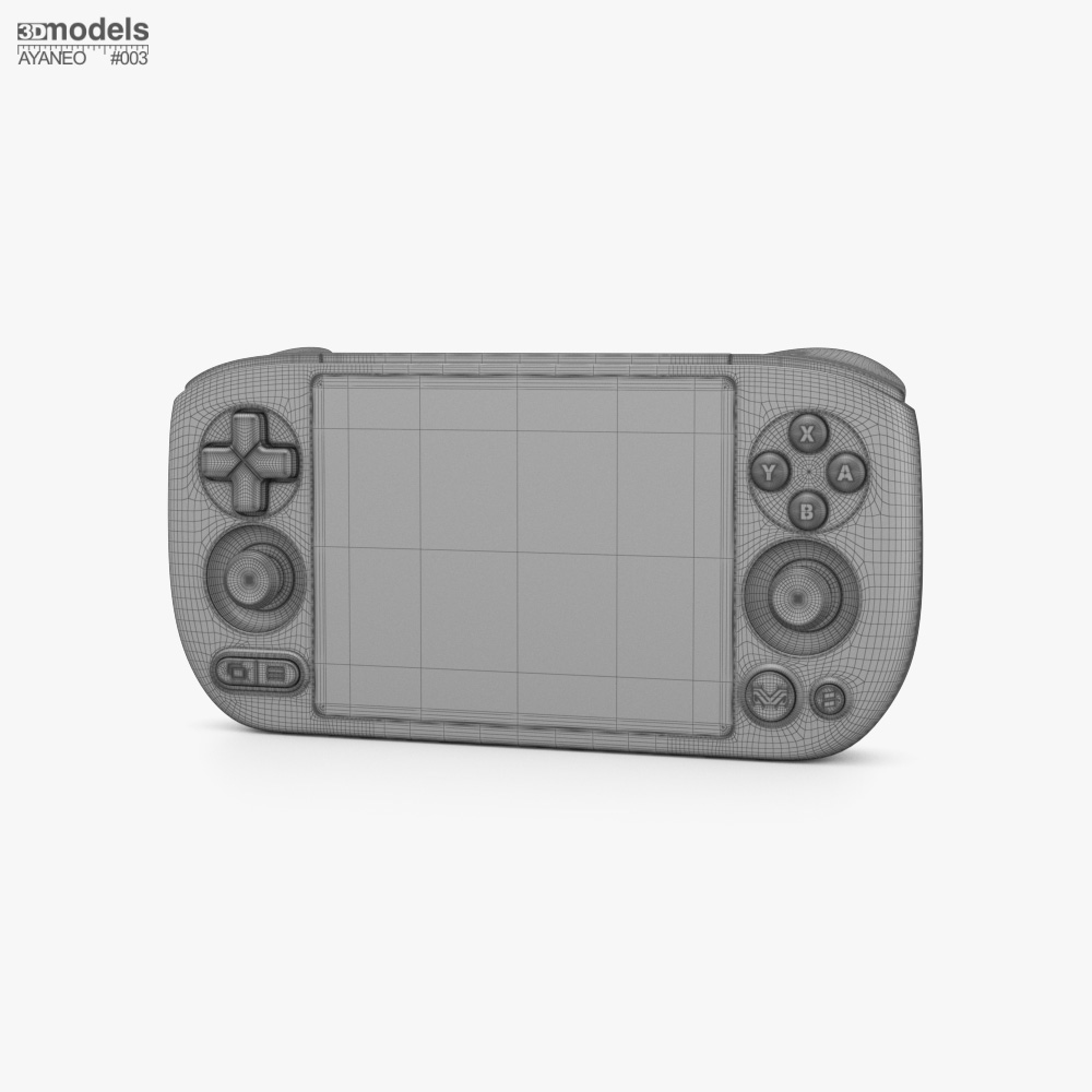 Ayaneo Pocket Air Mini Retro White Gaming Handheld 3D model - Download ...