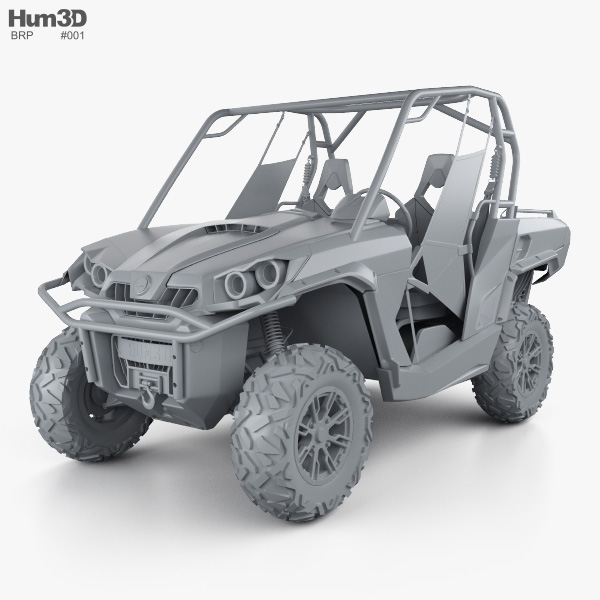 BRP Can-Am Commander XT 2012 3D model - Download ATV on 3DModels.org