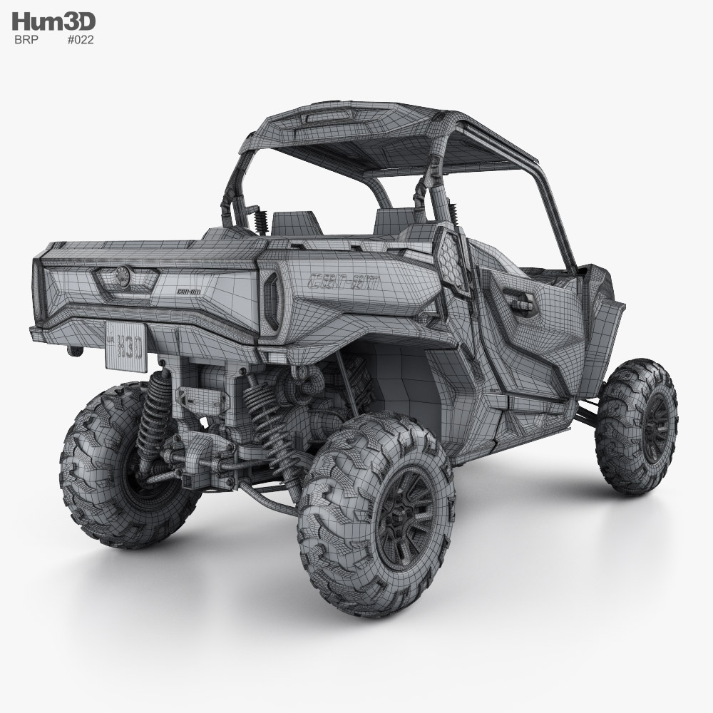 BRP Can-Am Commander XT 2021 3D model - Download ATV on 3DModels.org