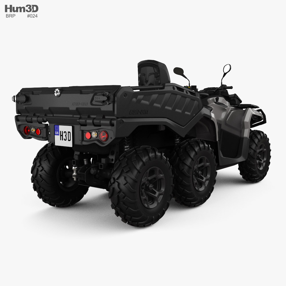 BRP Can-Am Outlander Max 6×6 XU plus 1000T 2025 3D model - Download ATV ...
