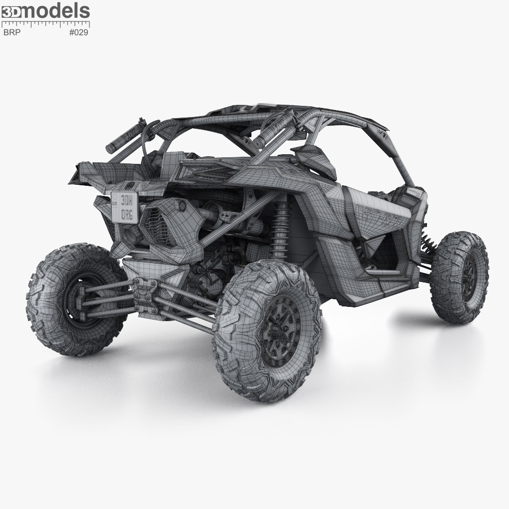 BRP Can-am Maverick X3 XRS with HQ interior and engine 2020 3D model ...
