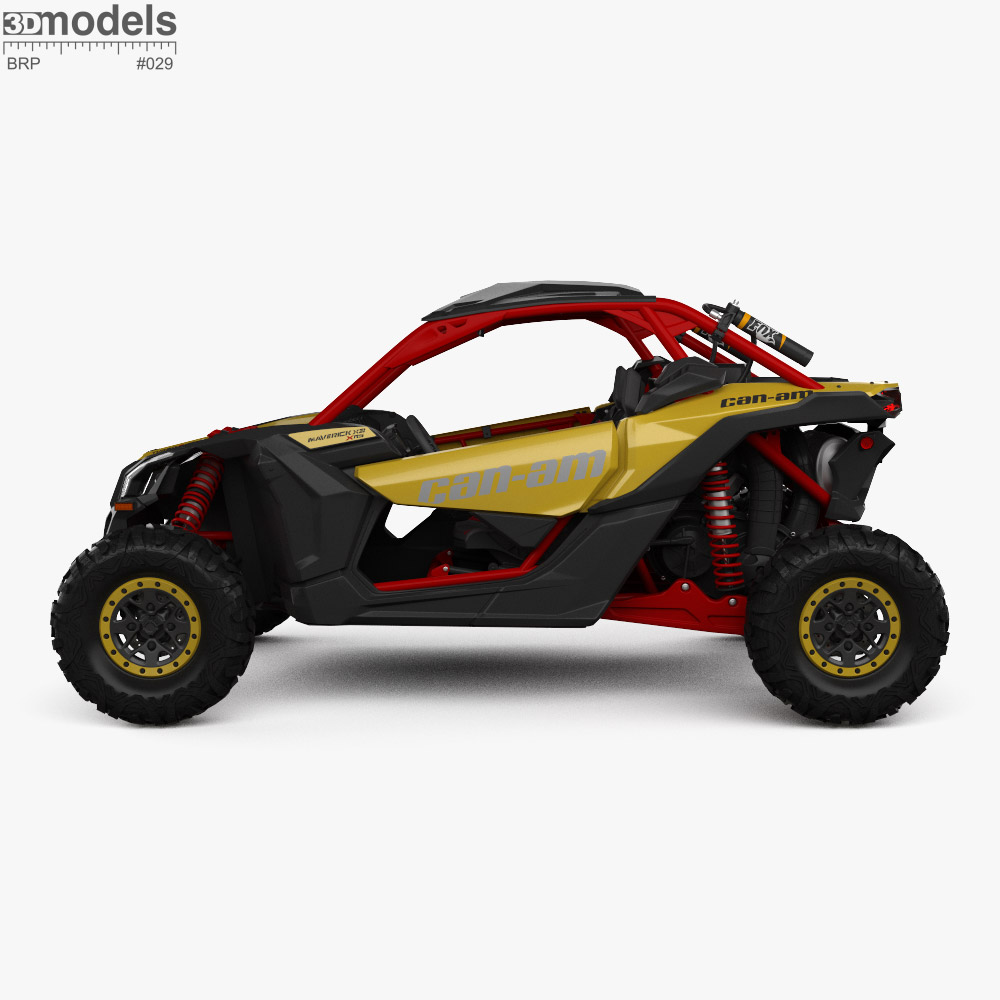 BRP Can-am Maverick X3 XRS with HQ interior and engine 2020 3D model ...