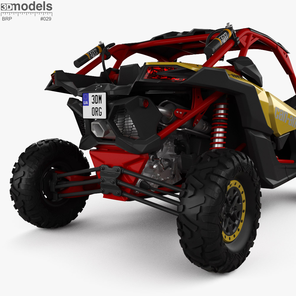 BRP Can-am Maverick X3 XRS with HQ interior and engine 2020 3D model ...