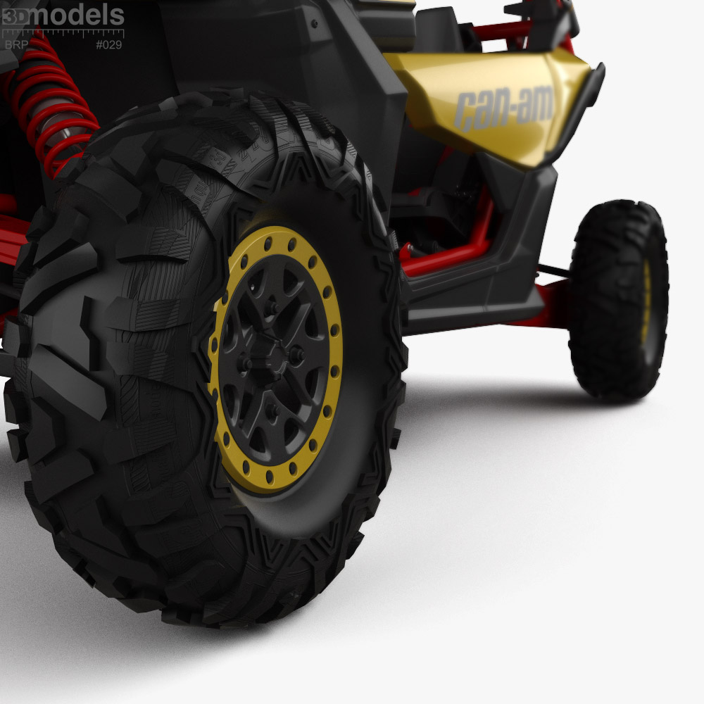 BRP Can-am Maverick X3 XRS with HQ interior and engine 2020 3D model ...