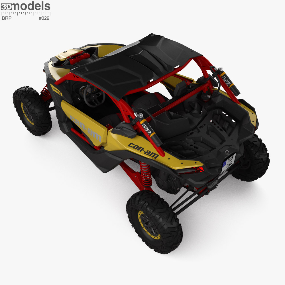 BRP Can-am Maverick X3 XRS with HQ interior and engine 2020 3D model ...