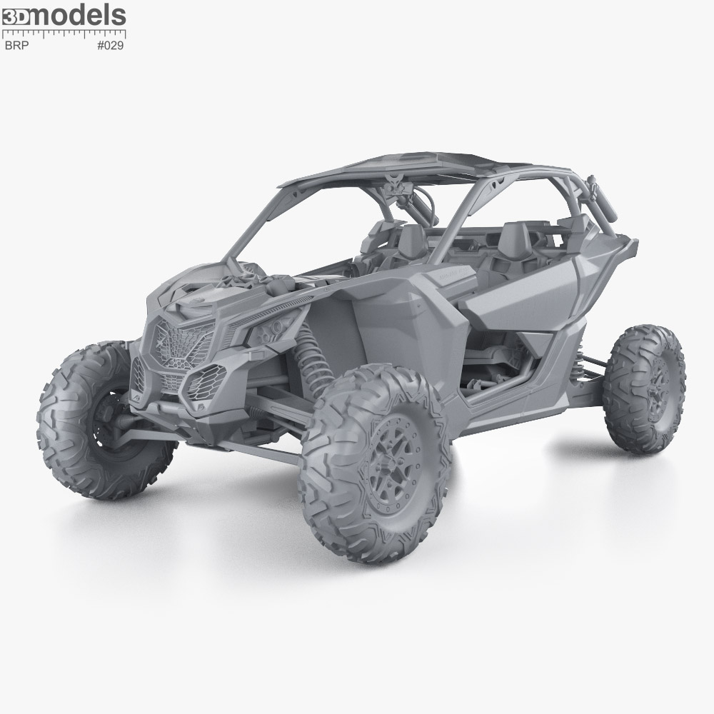 BRP Can-am Maverick X3 XRS with HQ interior and engine 2020 3D model ...