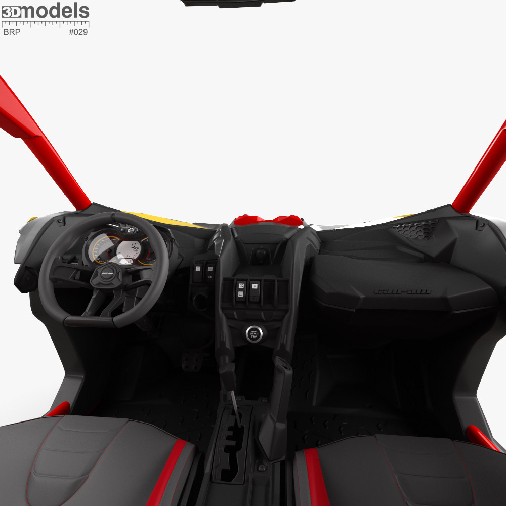 BRP Can-am Maverick X3 XRS with HQ interior and engine 2020 3D model ...