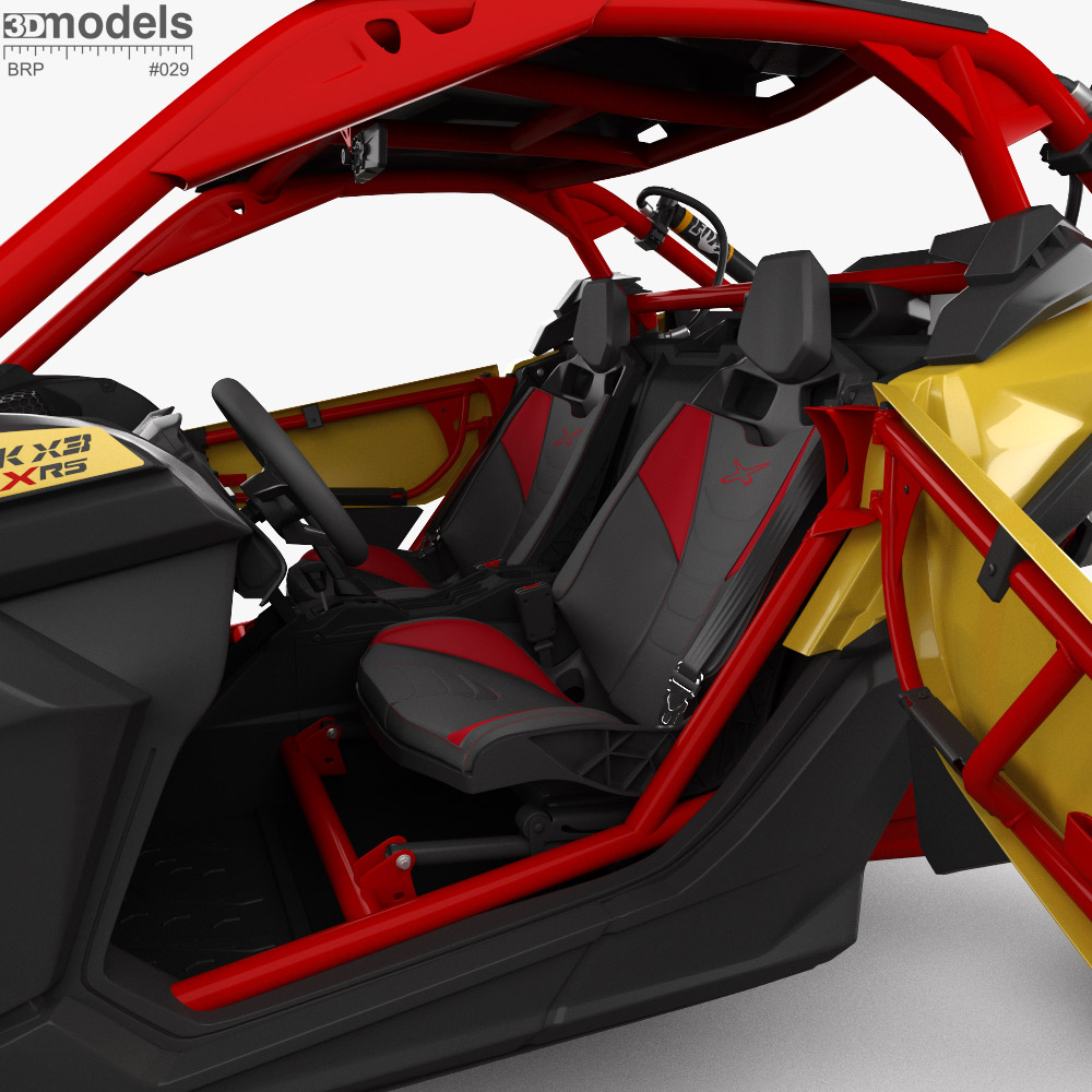 BRP Can-am Maverick X3 XRS with HQ interior and engine 2020 3D model ...