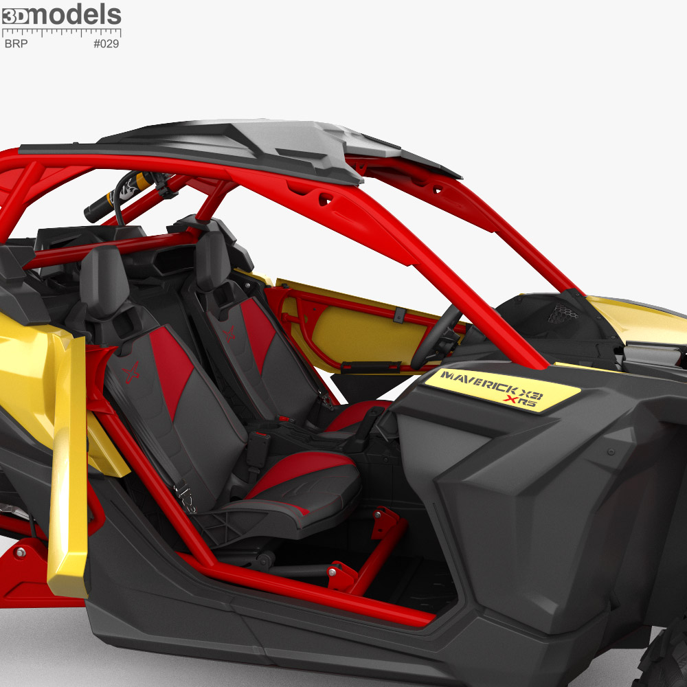 BRP Can-am Maverick X3 XRS with HQ interior and engine 2020 3D model ...