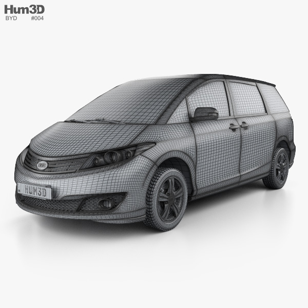 BYD M6 2013 3D 모델 - 다운로드 Van on 3DModels.org