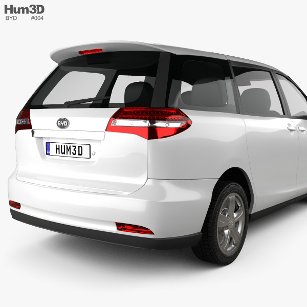 BYD M6 2013 3D model - Download Van on 3DModels.org
