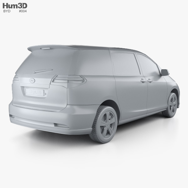 BYD M6 2013 3D model - Download Van on 3DModels.org