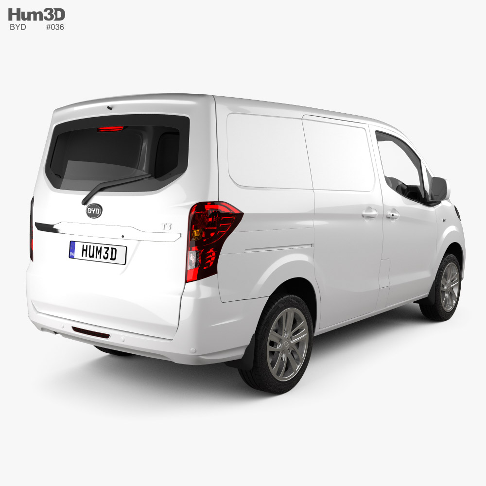 BYD T3 with HQ interior and engine 2017 3D model - Download Van on ...