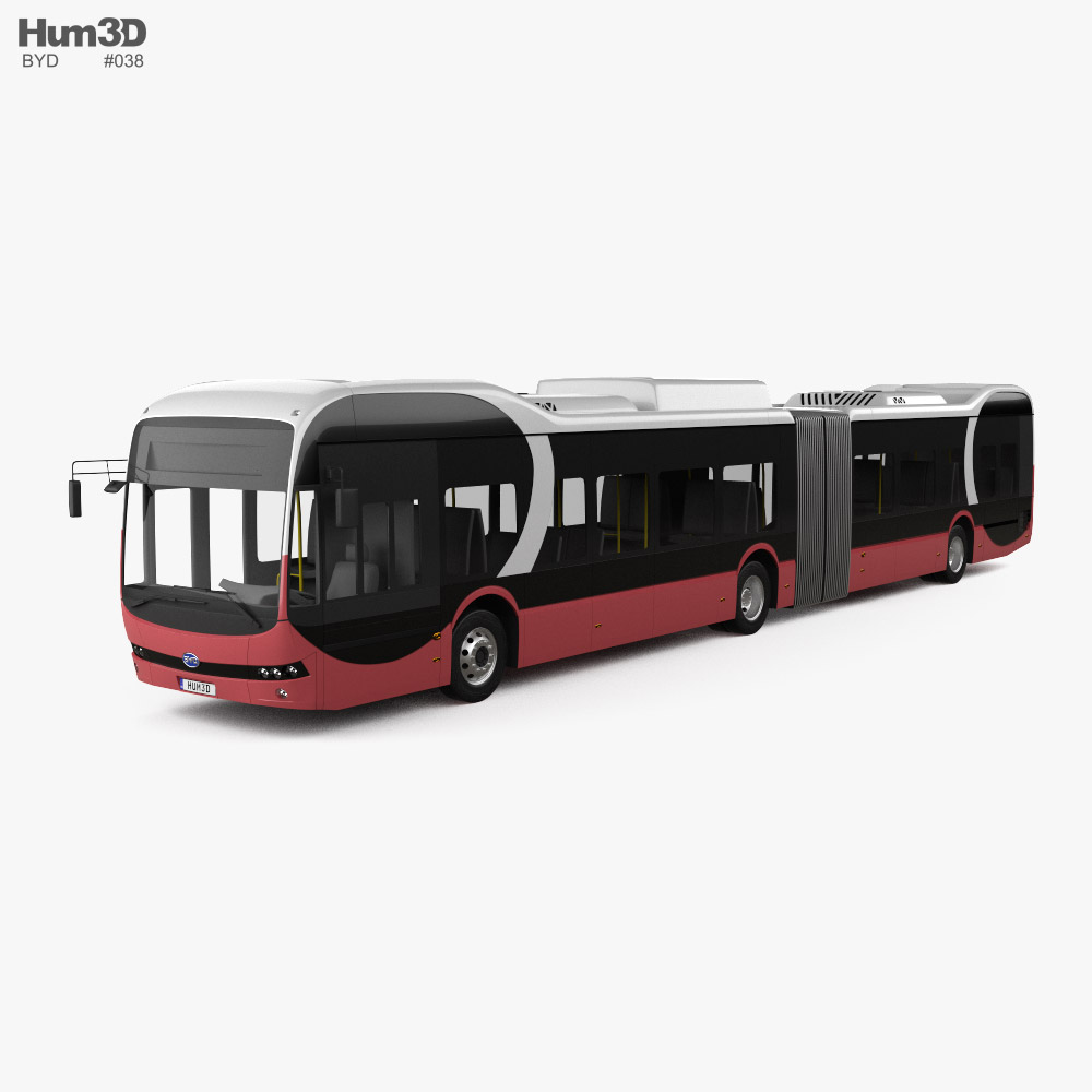 BYD eBus 18m 2025 3D model - Download Bus on 3DModels.org