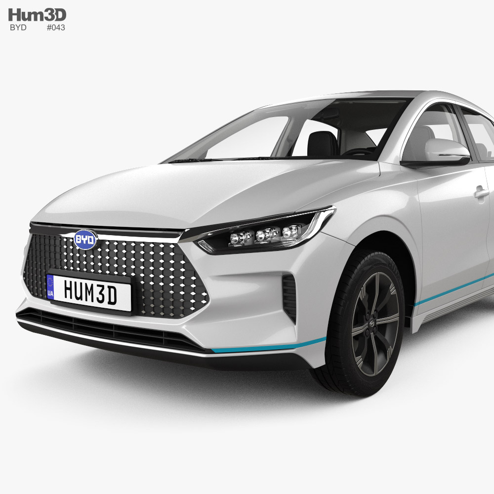 BYD E3 带内饰 2023 3D模型 - 下载 Sedan on 3DModels.org