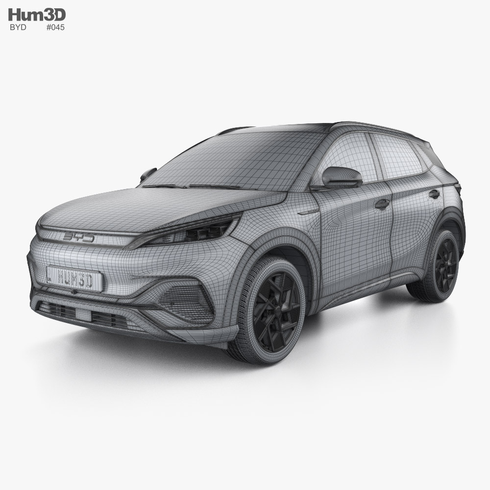 比亚迪 元 PLUS 2025 3D模型 - 下载 Crossover SUV 开启 3DModels.org