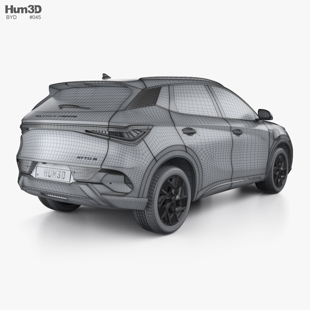 BYD Atto 3 2025 3D model - Download Crossover SUV on 3DModels.org
