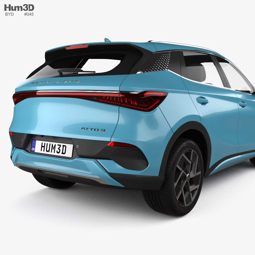 BYD Atto 3 2025 3D model - Download Crossover SUV on 3DModels.org