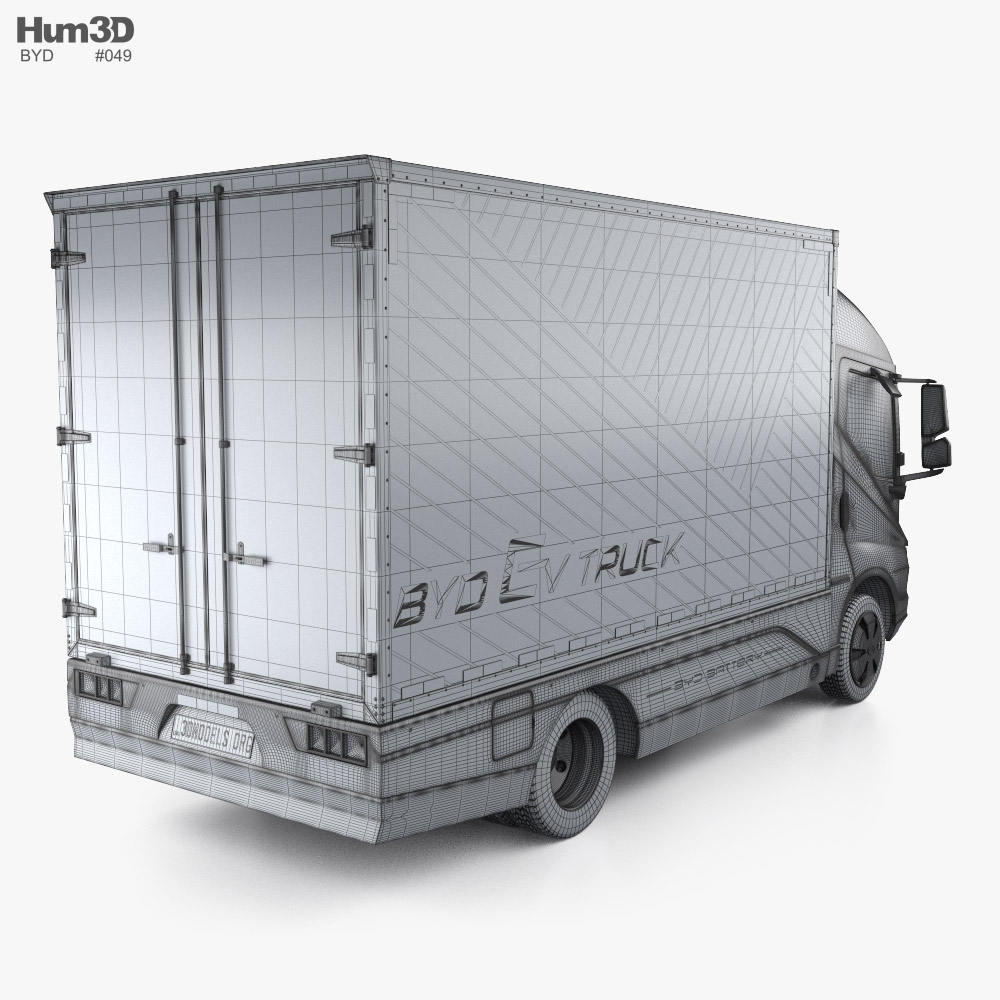 BYD ETM6 Box Truck 2025 3D model - Download Truck on 3DModels.org