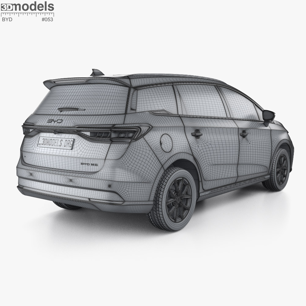 BYD M6 2025 3D model - Download Van on 3DModels.org