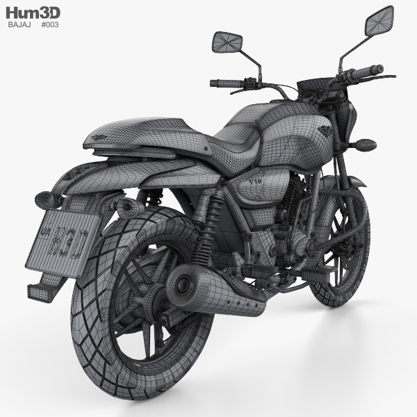Bajaj V15 2016 3D model - Download Motorcycle on 3DModels.org