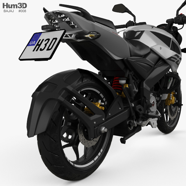 Bajaj Pulsar NS200 2018 3D model - Download Motorcycle on 3DModels.org