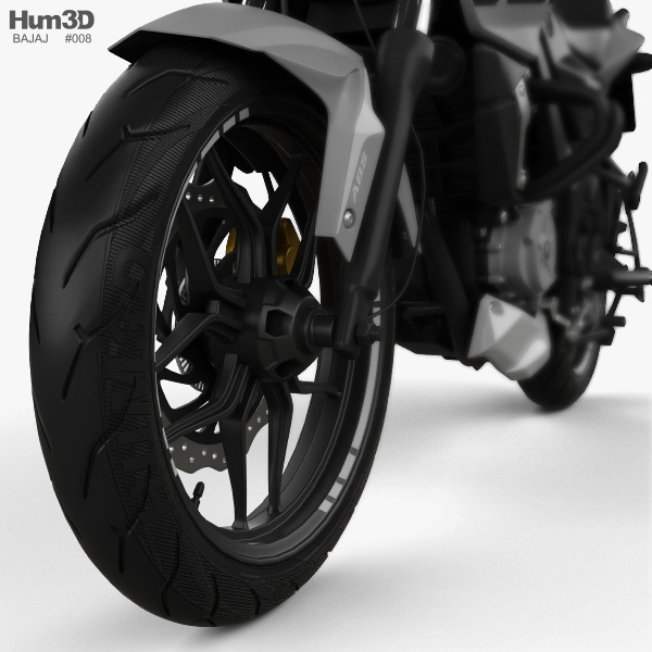 Bajaj Pulsar NS200 2018 3D model - Download Motorcycle on 3DModels.org