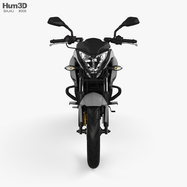 Bajaj Pulsar NS200 2018 3D model - Download Motorcycle on 3DModels.org