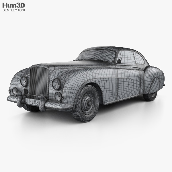 Bentley R-Type Continental 1952 3D model - Download Sports car on ...