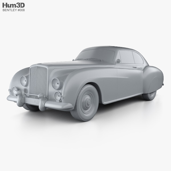 Bentley R-Type Continental 1952 3D model - Download Sports car on ...