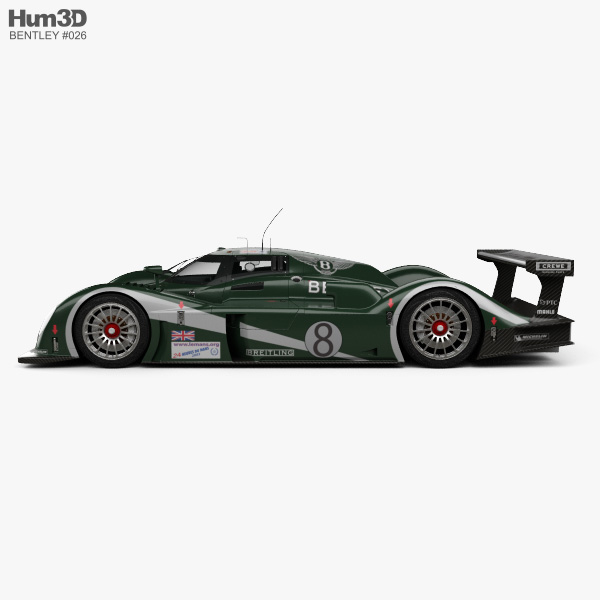Bentley Speed 8 2004 3D model - Download Sports car on 3DModels.org