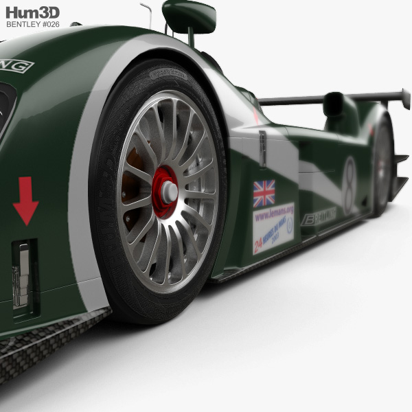 Bentley Speed 8 2004 3D model - Download Sports car on 3DModels.org