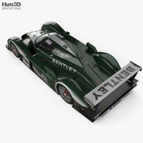 Bentley Speed 8 2004 3D model - Download Sports car on 3DModels.org