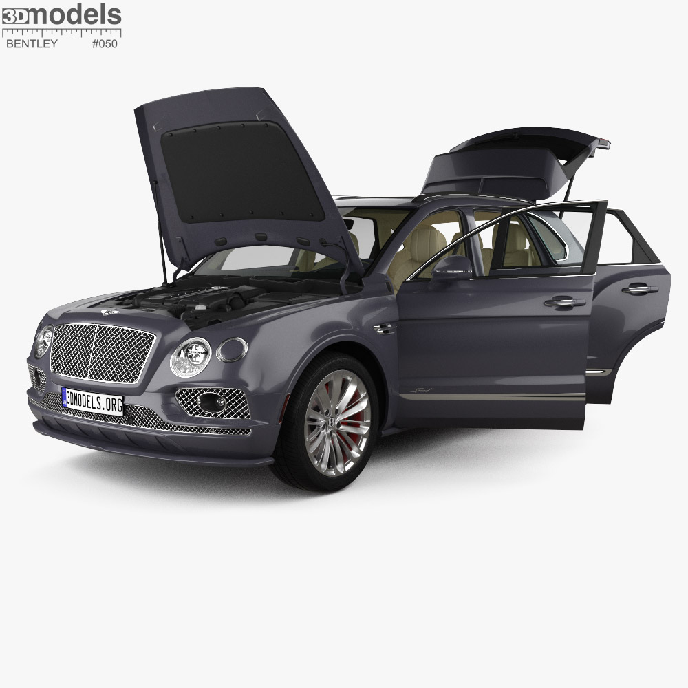 Bentley Bentayga Speed US-spec with HQ interior and engine 2023 3D ...