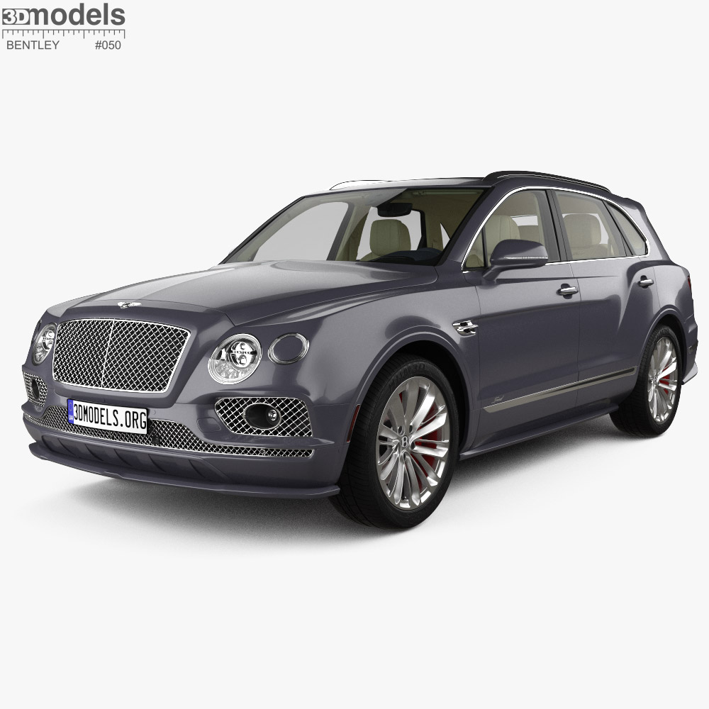 Bentley Bentayga Speed US-spec with HQ interior and engine 2023 3D ...