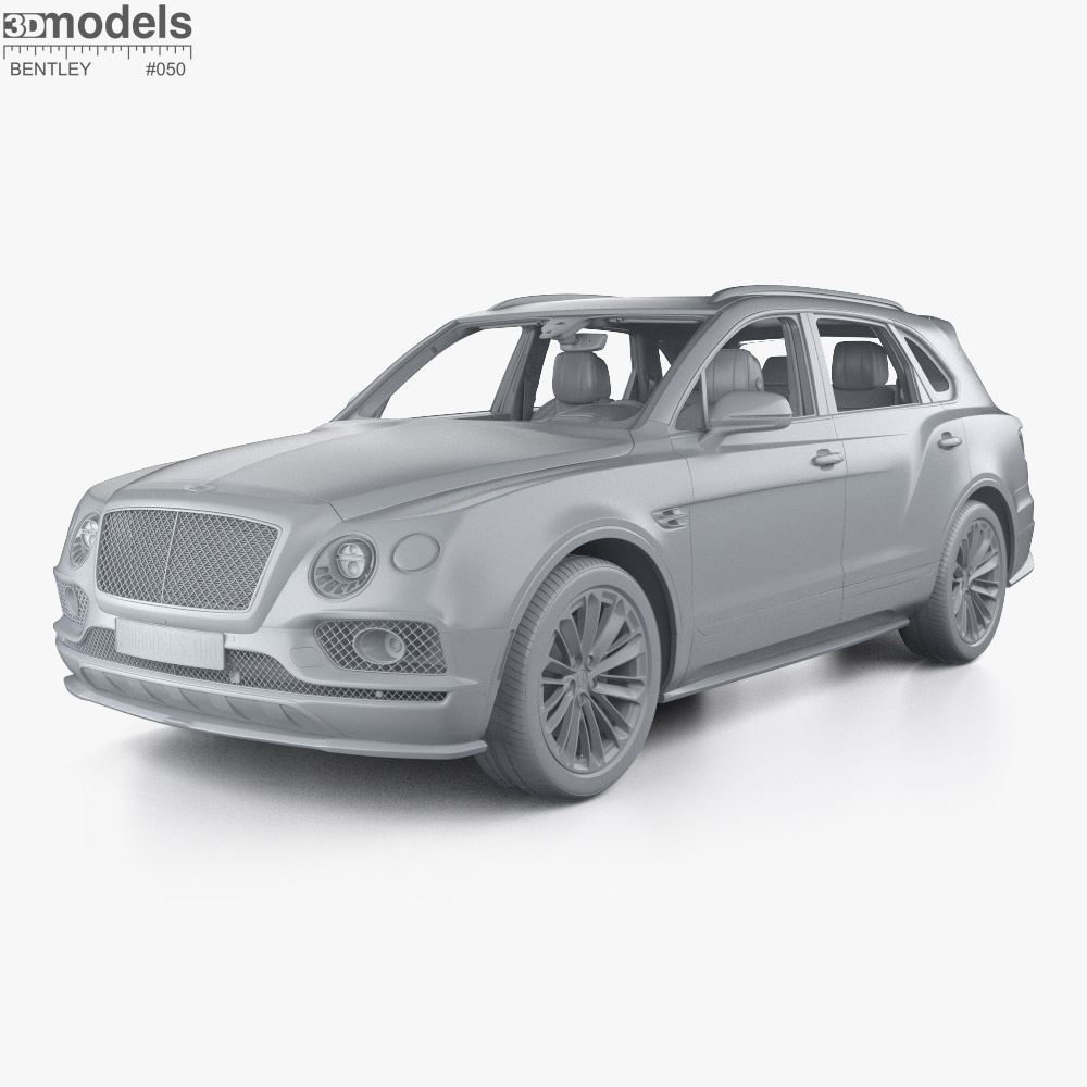 Bentley Bentayga Speed US-spec with HQ interior and engine 2023 3D ...