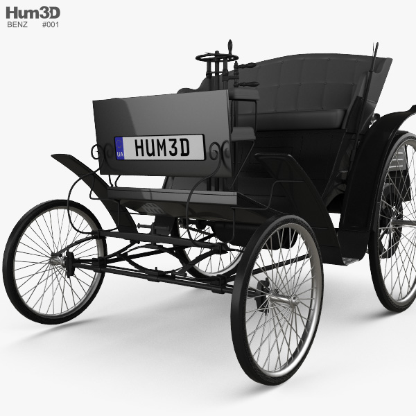 Benz Velo 1894 3D model - Download 1880-1929 on 3DModels.org